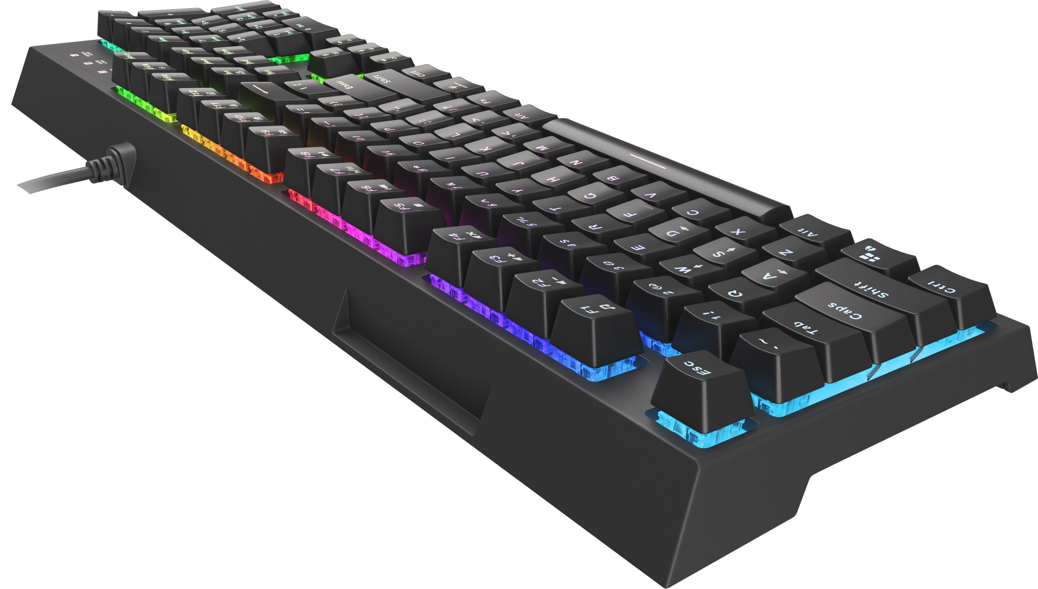Genesis Hybrid Switch Gaming Keyboard Thor 150 RGB Backlight US Layout ...