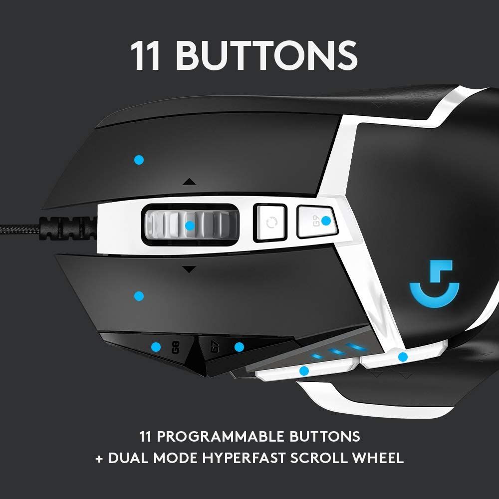 Гейминг мишка Logitech - G502 Hero Special Edition, черна | Ozone.bg