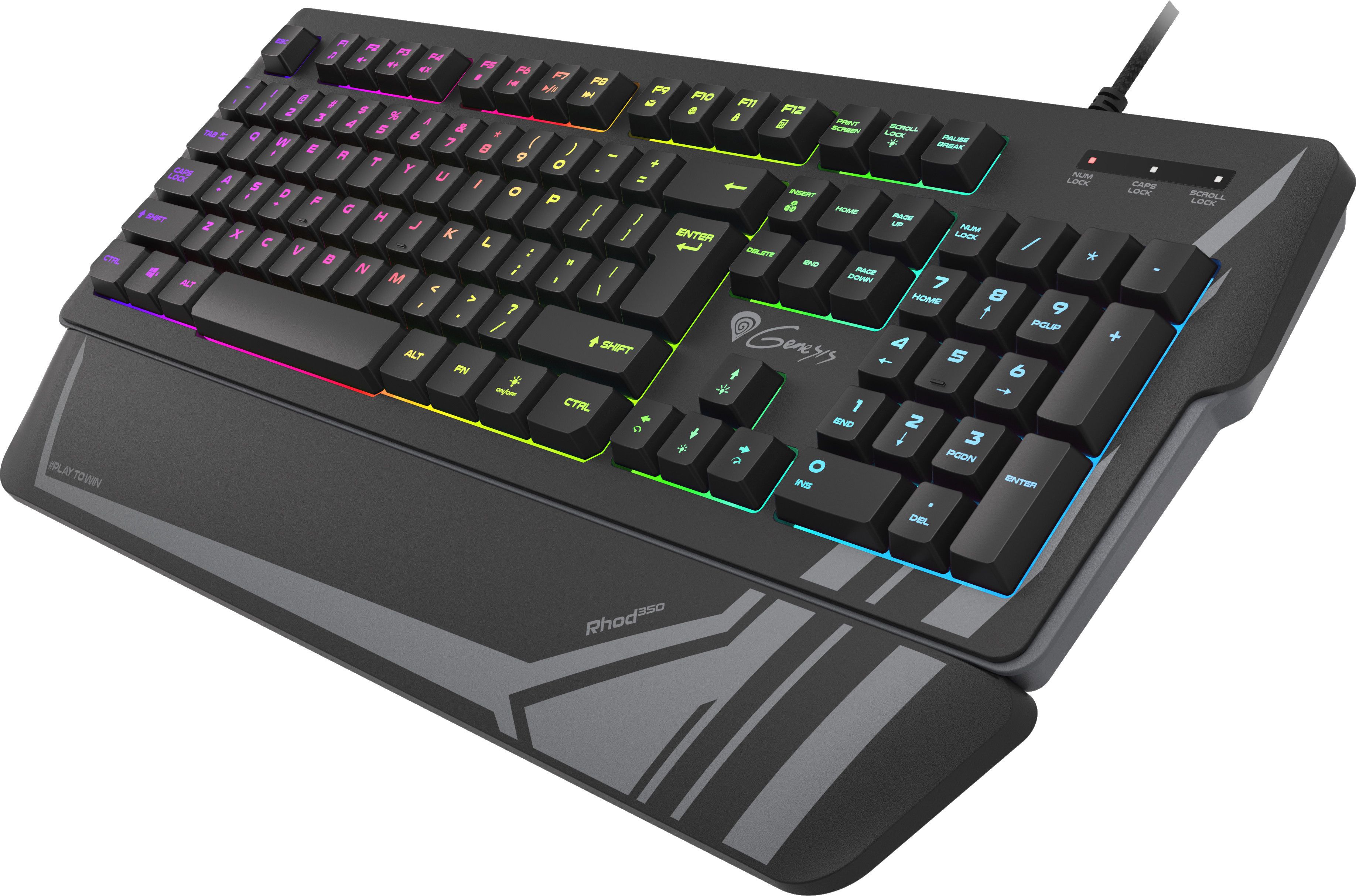 Genesis Gaming Keyboard Rhod 350 RGB Backlight US Lauout | Ozone.bg