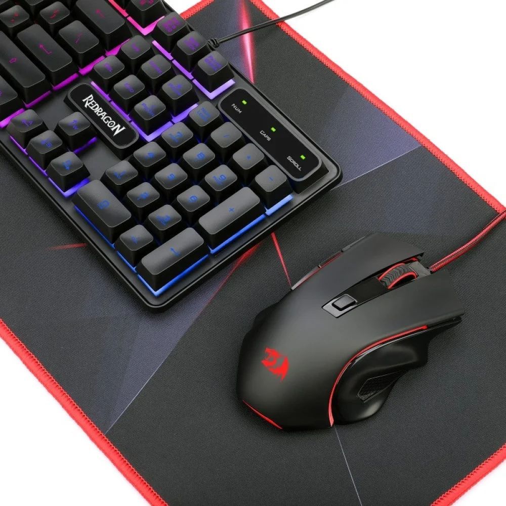Гейминг комплект Redragon - Gaming Combo S137 4-in-1, RGB, черен | Ozone.bg