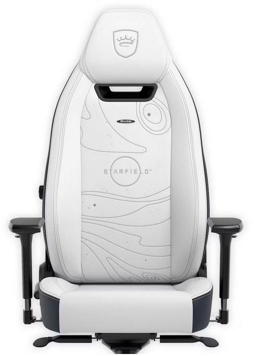 Гейминг стол noblechairs - LEGEND Starfield Edition, бял/син | Ozone.bg