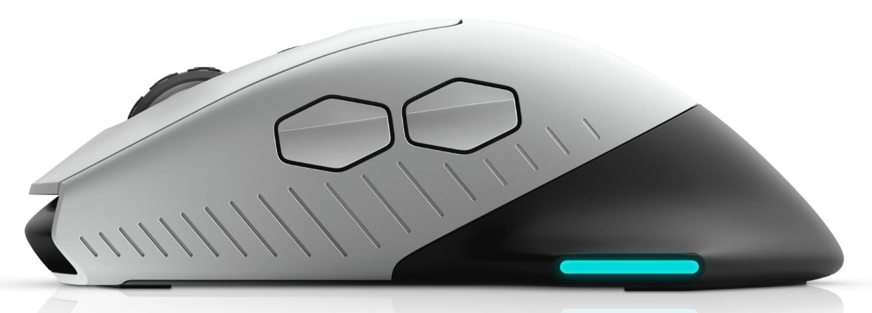 Гейминг мишка Alienware - 610M, оптична, безжична, Lunar Light | Ozone.bg