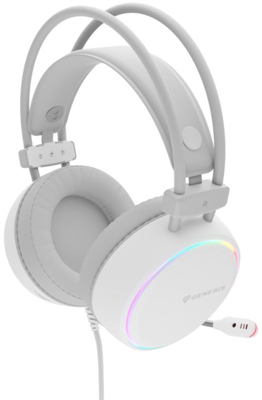 Гейминг слушалки Genesis - Neon 613, бели | Ozone.bg