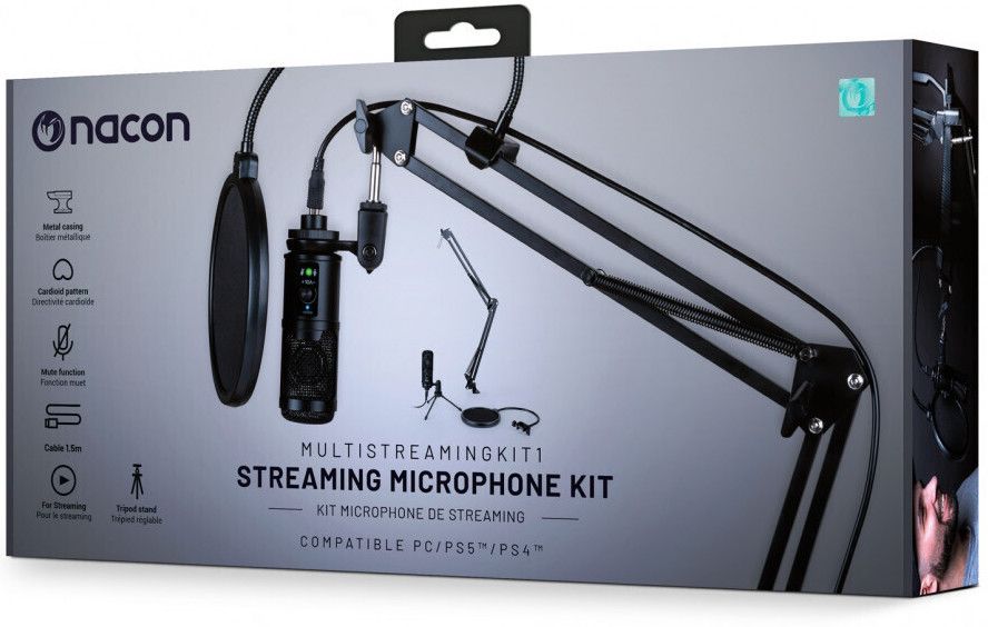 Гейминг комплект Nacon - Multistreaming Kit 1, черен | Ozone.bg