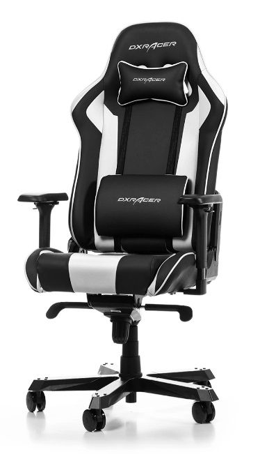 Гейминг стол DXRacer - King K99-NW, черен/бял | Ozone.bg