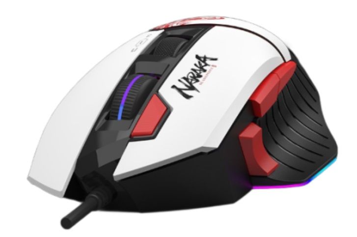 Гейминг мишка A4Tech Bloody - W95 MAX, оптична, бяла/червена | Ozone.bg