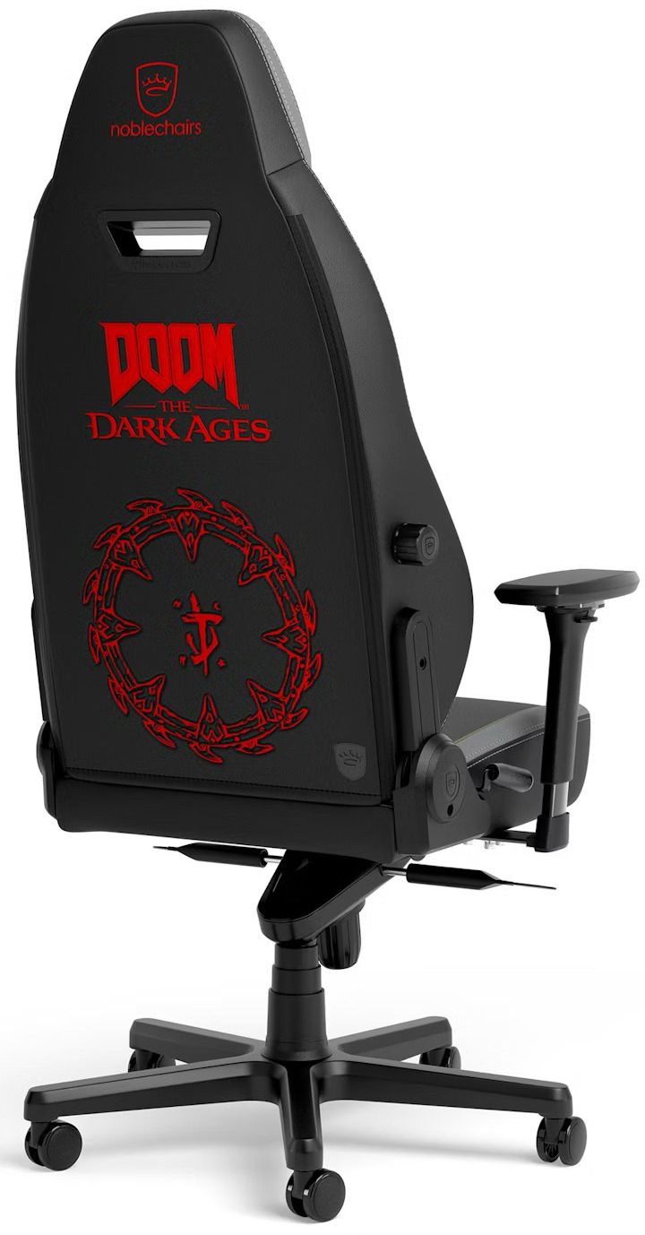 Гейминг стол noblechairs - DOOM: The Dark Ages Edition, зелен/черен ...
