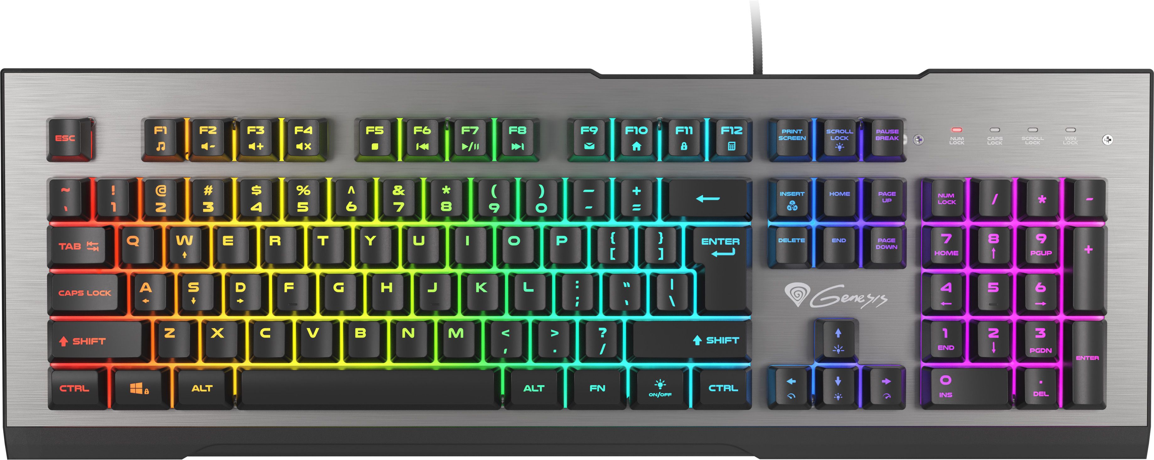 Genesis Gaming Keyboard Rhod 500 RGB Backlight US Layout | Ozone.bg