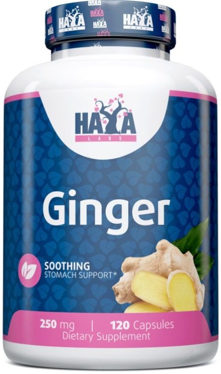 Ginger, 250 mg, 120 капсули, Haya Labs | Ozone.bg