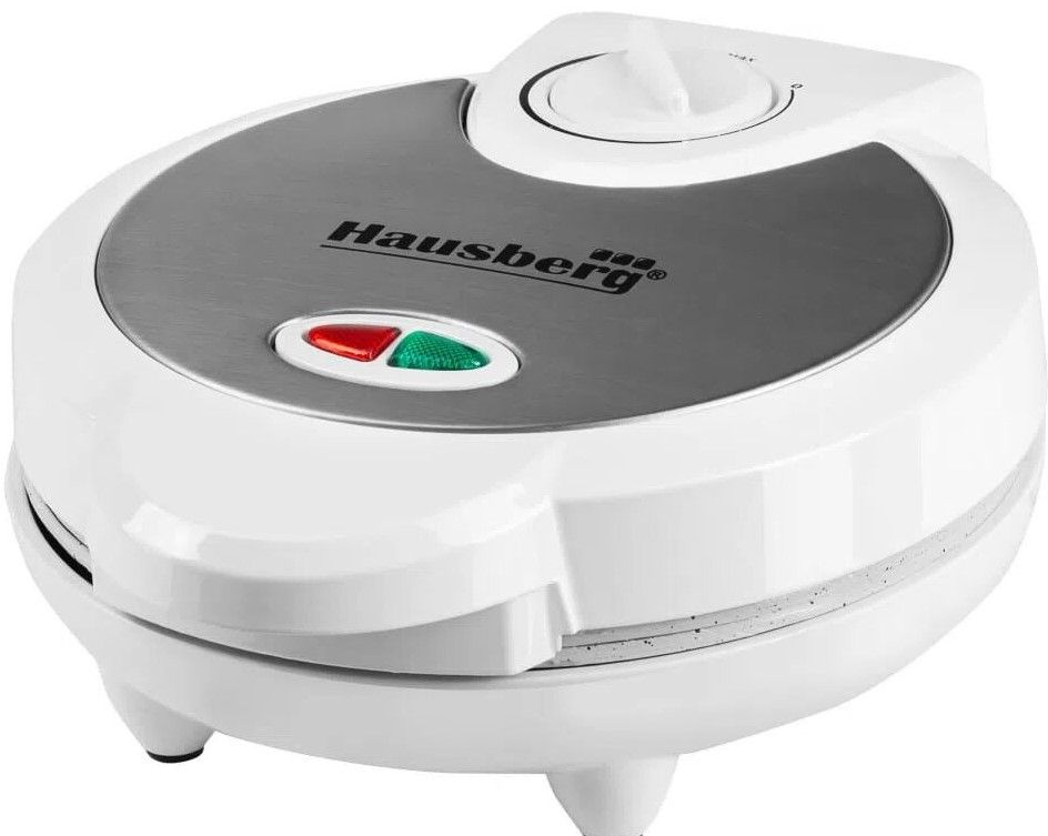 Гофретник Hausberg - HB-3562AB, 1300W, бял | Ozone.bg