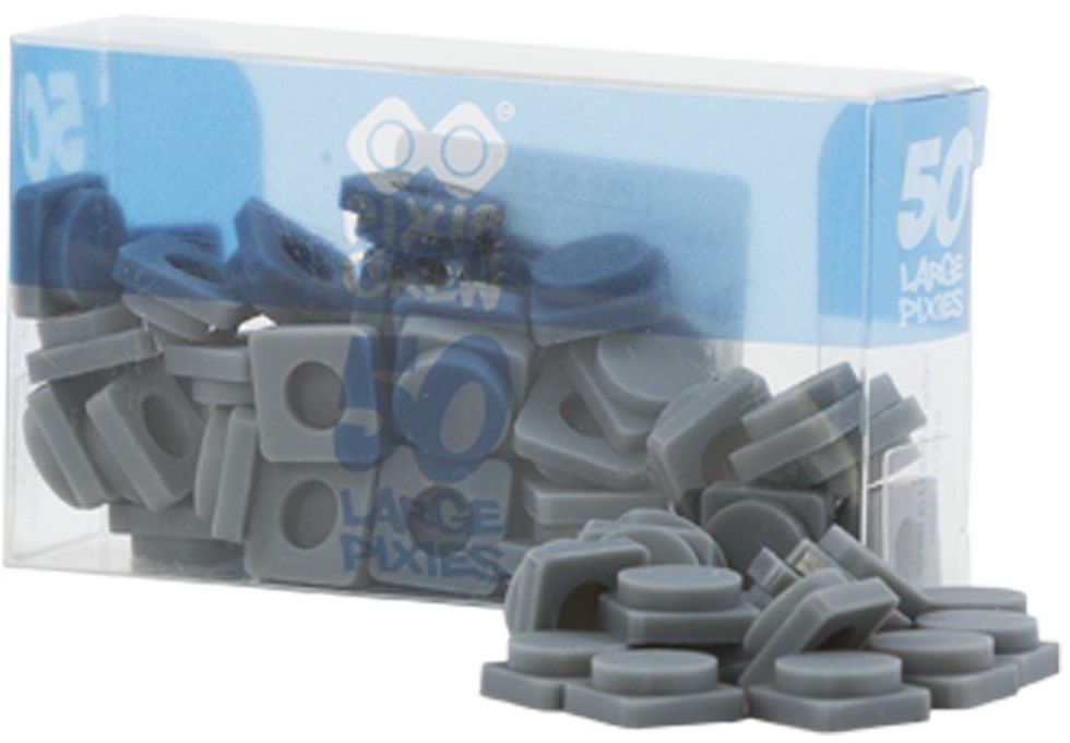 Големи силиконови пиксели Pixie Crew - Тъмносиви, 50 броя | Ozone.bg