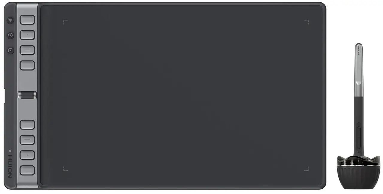 Графичен таблет HUION - Inspiroy 2 L, черен | Ozone.bg