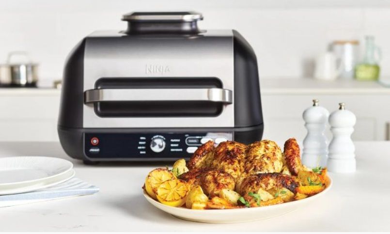 Грил Ninja - AG651, 2460 W, 2 плочи, сребрист/черен | Ozone.bg