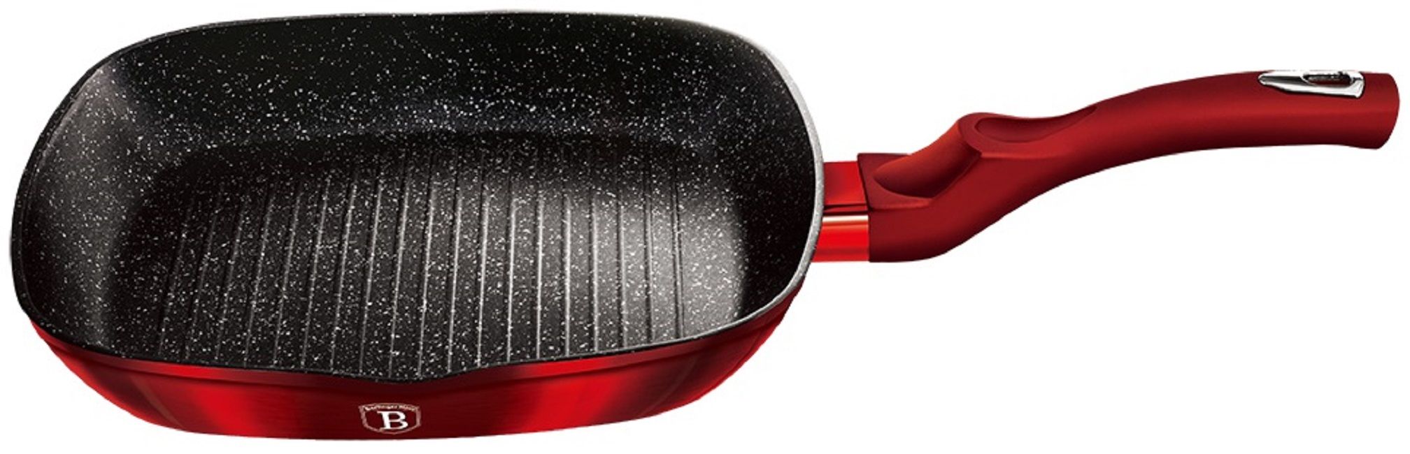 Грил тиган Berlinger Haus - Metallic Line Burgundy Edition, 28 x 28 x 4.1 cm | Ozone.bg