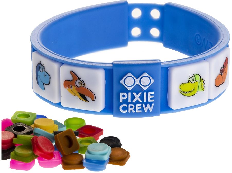 Гривна с пиксели Pixie Crew - Dino, Blue | Ozone.bg