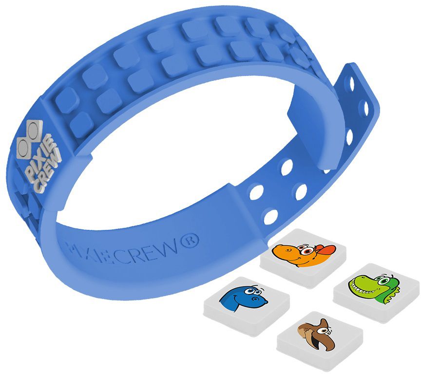 Гривна с пиксели Pixie Crew - Dino, Blue | Ozone.bg