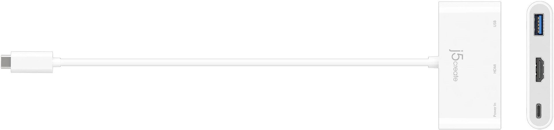 Хъб j5create - JCA379, 3 порта, бял | Ozone.bg