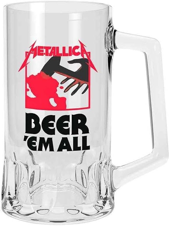 Халба GB eye Music: Metallica - Beer'Em All, 500 ml | Ozone.bg