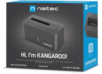 HDD/SSD докинг станция Natec - Kangaroo, USB 3.0, черна | Ozone.bg