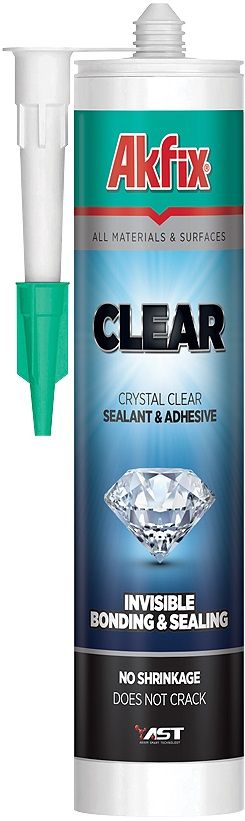 Хибридно лепило Akfix - Ast Polymer Clear, 290 ml, безцветно | Ozone.bg
