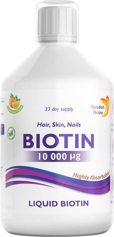 Biotin, 10 000 mcg, 500 ml, Swedish Nutra | Ozone.bg