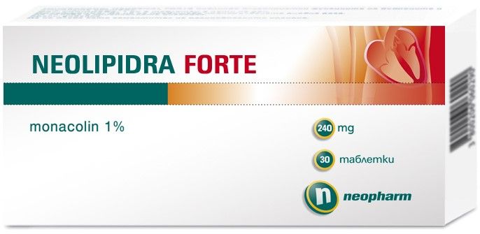 Neolipidra Forte, 240 mg, 30 таблетки, Neopharm | Ozone.bg