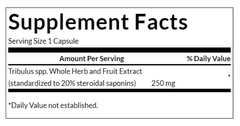 Mega Tribulus Extract, 250 mg, 60 капсули, Swanson | Ozone.bg