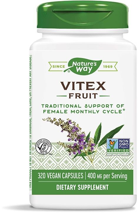 Vitex Fruit, 400 mg, 320 капсули, Nature's Way | Ozone.bg