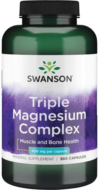 Triple Magnesium Complex, 400 mg, 300 капсули, Swanson | Ozone.bg