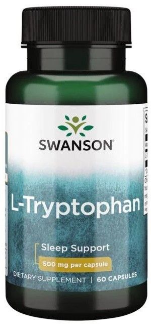 L-Tryptophan, 500 mg, 60 капсули, Swanson | Ozone.bg