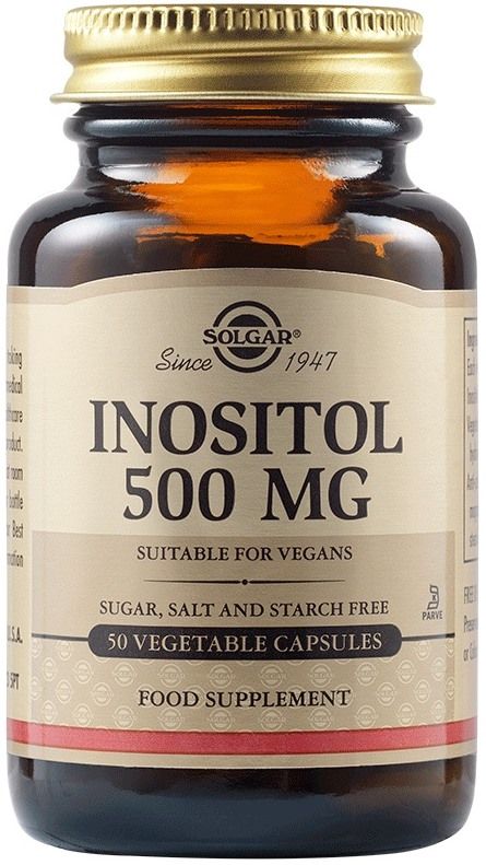 Inositol, 500 mg, 50 растителни капсули, Solgar | Ozone.bg