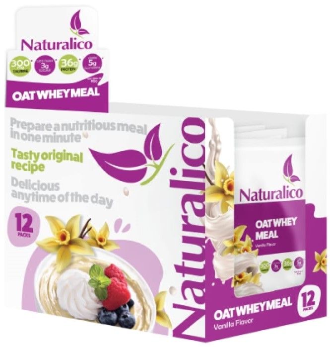 Oat Whey Meal, ванилия, 12 пакета, Naturalico | Ozone.bg