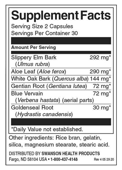 Colon Helper, 60 капсули, Swanson | Ozone.bg