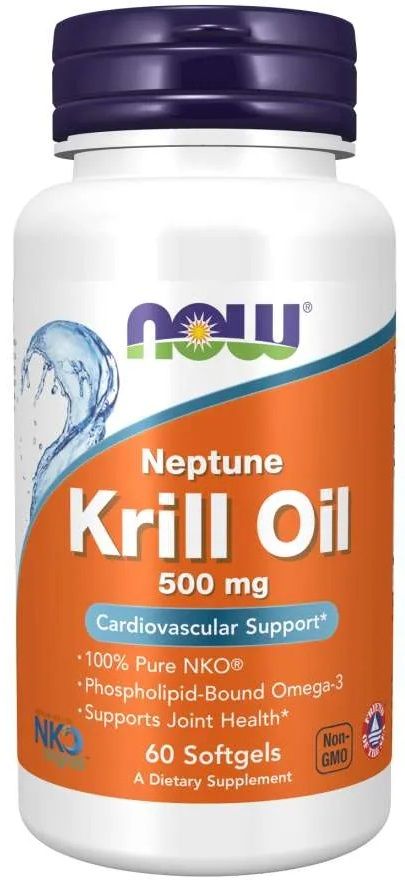 Neptune Krill Oil, 500 mg, 60 капсули, Now | Ozone.bg