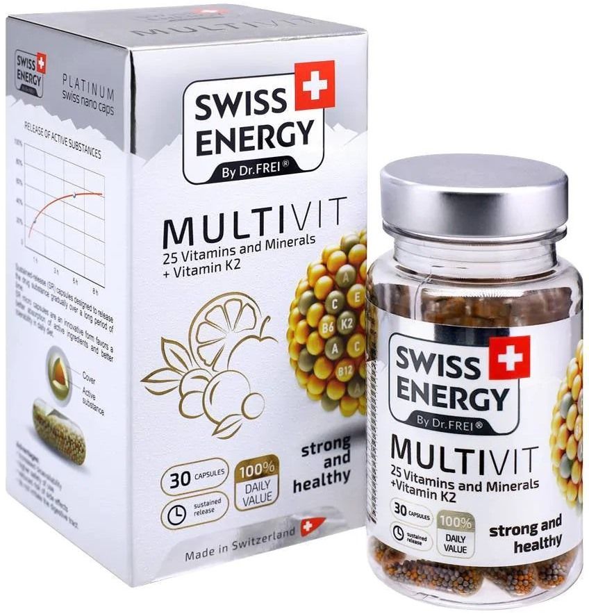 Multivit, 30 капсули, Swiss Energy | Ozone.bg