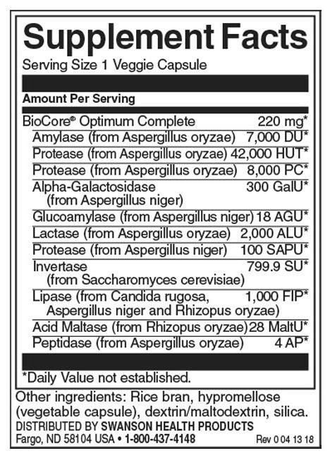 BioCore Optimum Complete, 90 капсули, Swanson | Ozone.bg