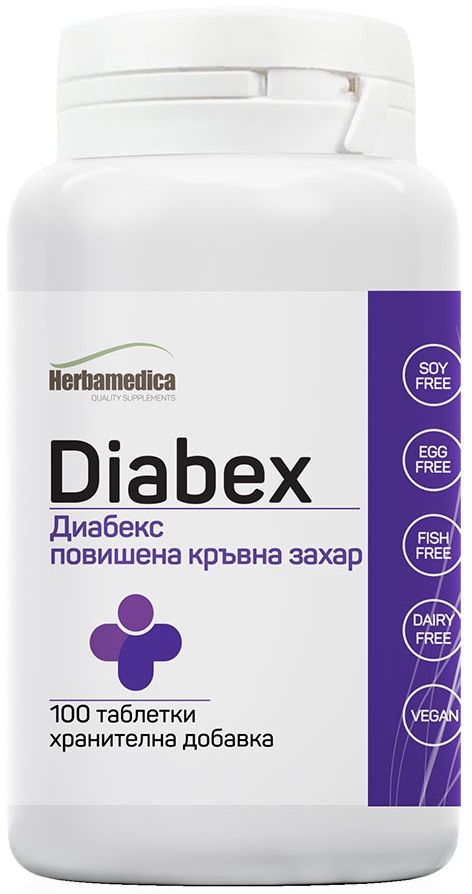 Diabex, 100 таблетки, Herbamedica | Ozone.bg