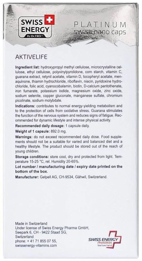 Activelife, 30 капсули, Swiss Energy | Ozone.bg