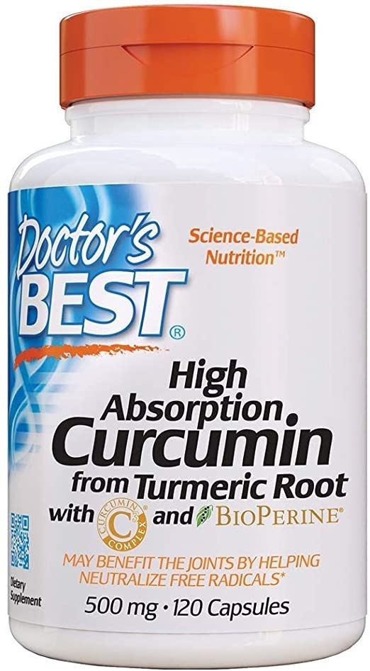 High Absorption Curcumin, 500 mg, 120 капсули, Doctor's Best | Ozone.bg