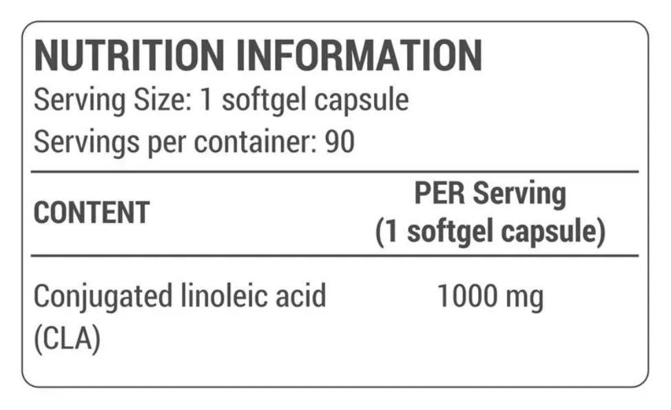 CLA, 1000 mg, 90 капсули, Dorian Yates Nutrition | Ozone.bg