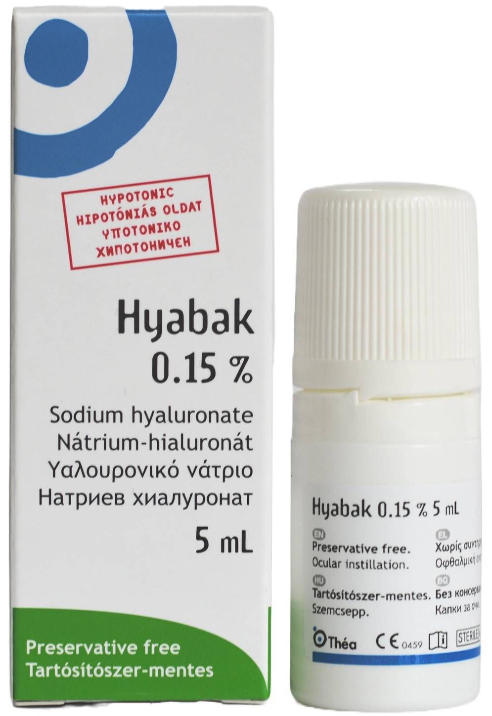Hyabak 0.15% Kапки за очи, 5 ml, Thea | Ozone.bg