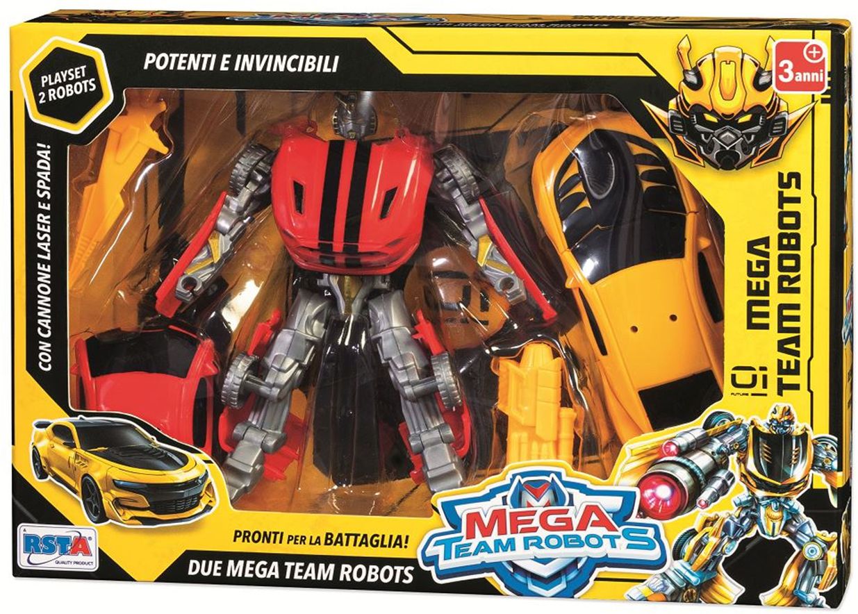 Игрален комплект RS Toys Mega Team Robots - Set 2, трансформери ...