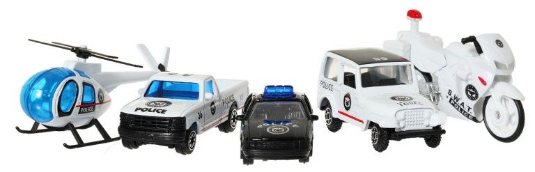 Игрален комплект Welly Team Power - Полиция, 5 части | Отлична цена ...
