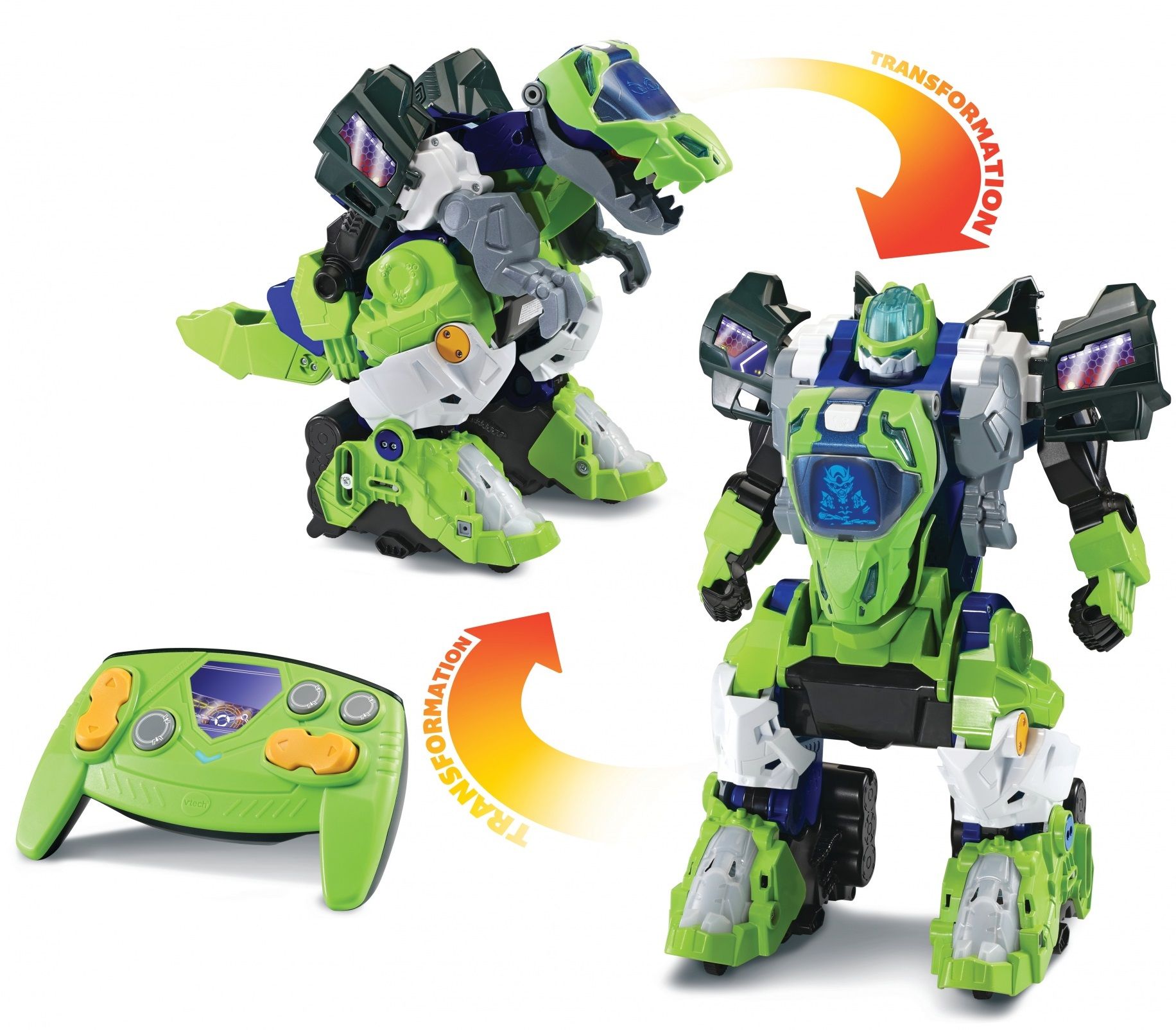 Играчка с дистанционно управление 2 в 1 Vtech - Робот T-Rex (на английски език) | Отлична цена ...