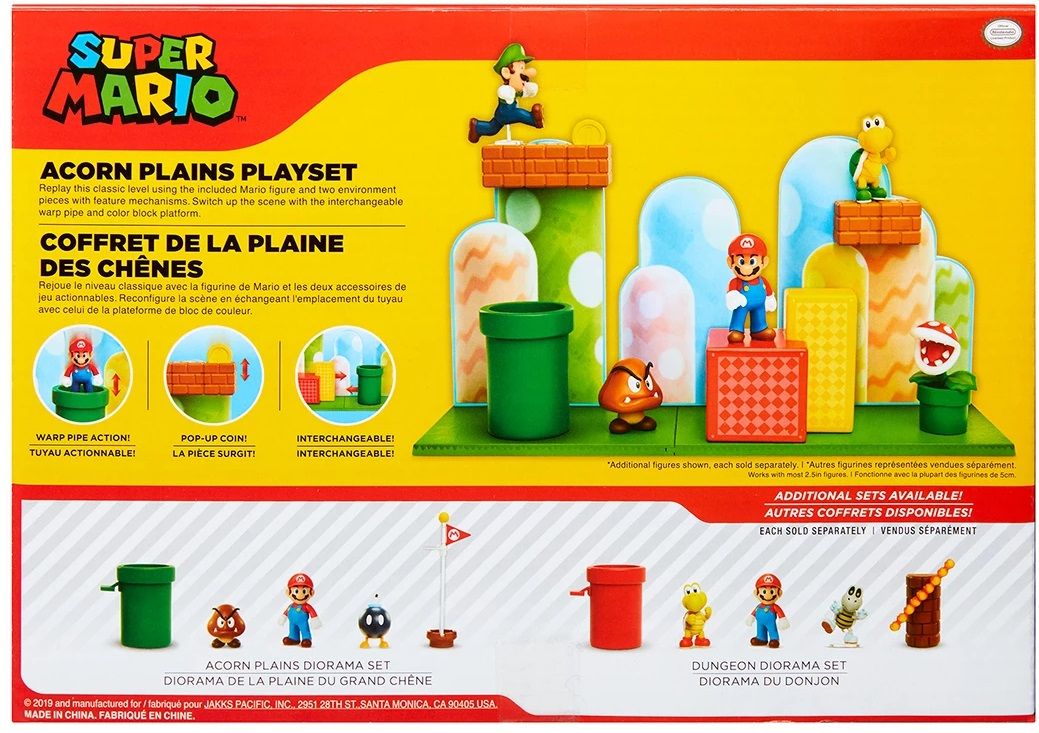 Игрален комплект Jakks Pacific Super Mario - Acorn Plains | Отлична ...