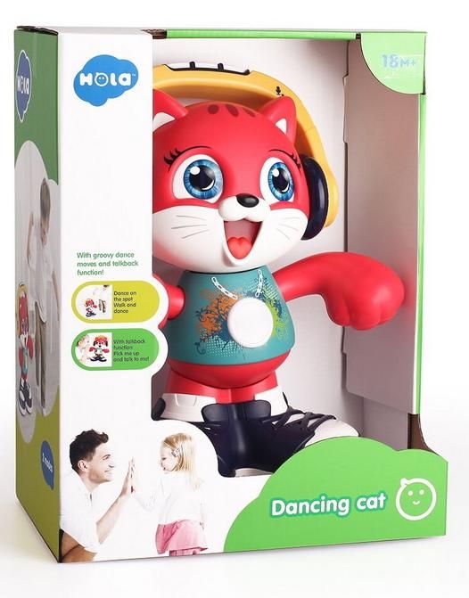 Интерактивна играчка Hola Toys - Танцуващо коте | Отлична цена | Ozone.bg