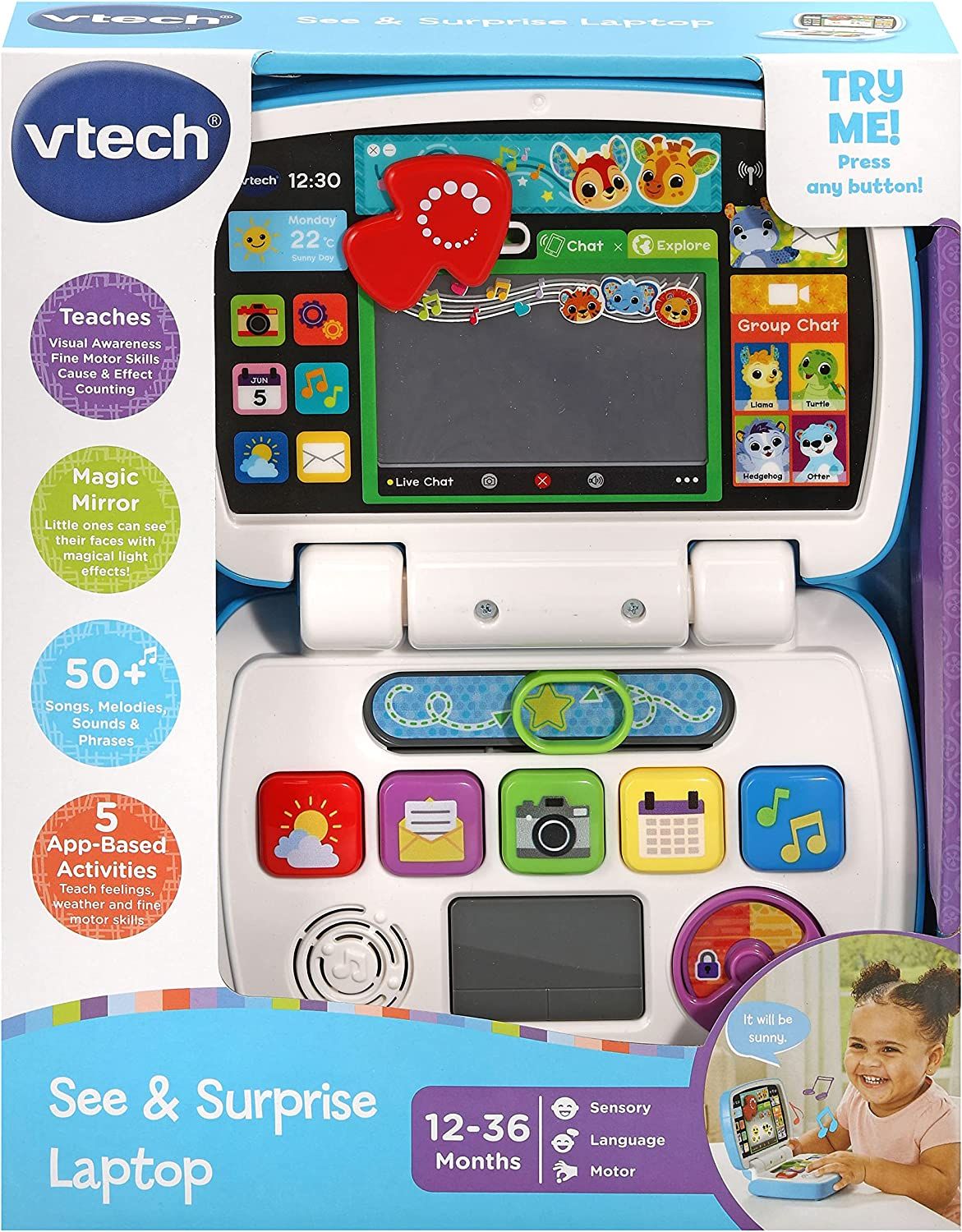 Интерактивна играчка Vtech - Лаптоп (на английски език) | Отлична цена | Ozone.bg
