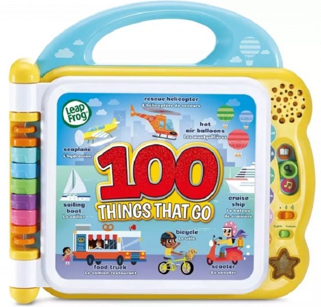 Интерактивна образователна книжка Vtech - 100 неща, които се движат (на английски език ...