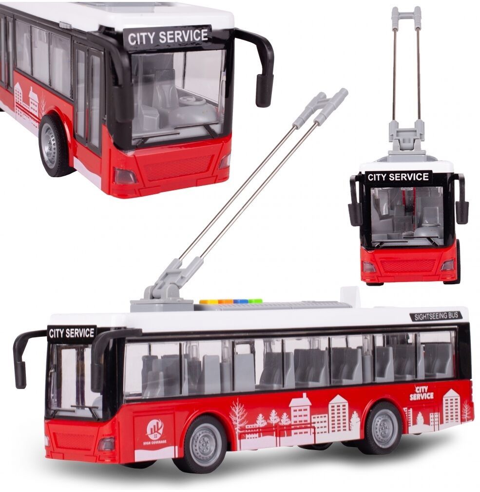 Интерактивна играчка MalPlay - Тролейбус със звук и светлина, 1:16 | Отлична цена | Ozone.bg