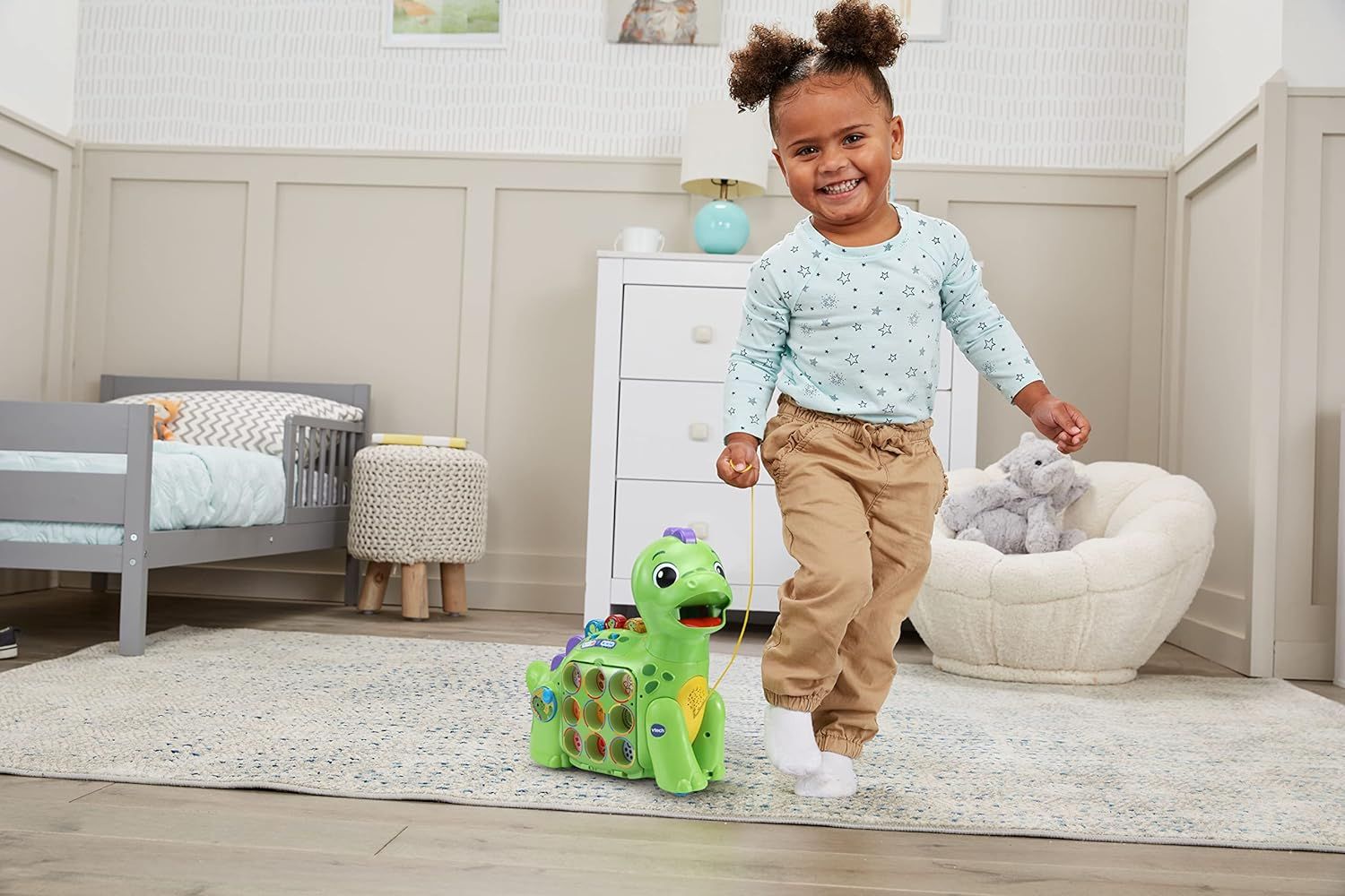 Интерактивна играчка Vtech - Динозавър за дърпане (на английски език) | Отлична цена | Ozone.bg